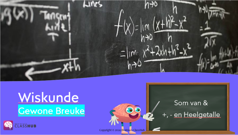 Gewone breuke - Gr.6 & 7 - Brainiacs Tutoring Centre