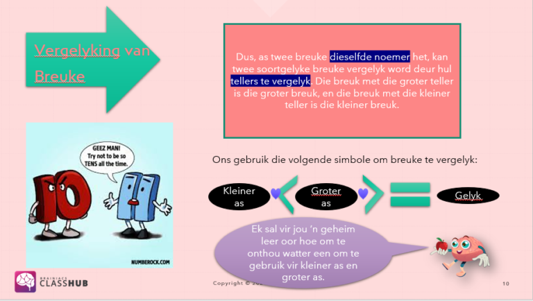 Gewone breuke - Gr.6 & 7 - Brainiacs Tutoring Centre